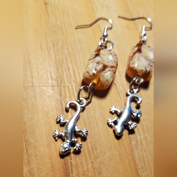 Jewelry | Lizard Charm Earrings | Poshmark